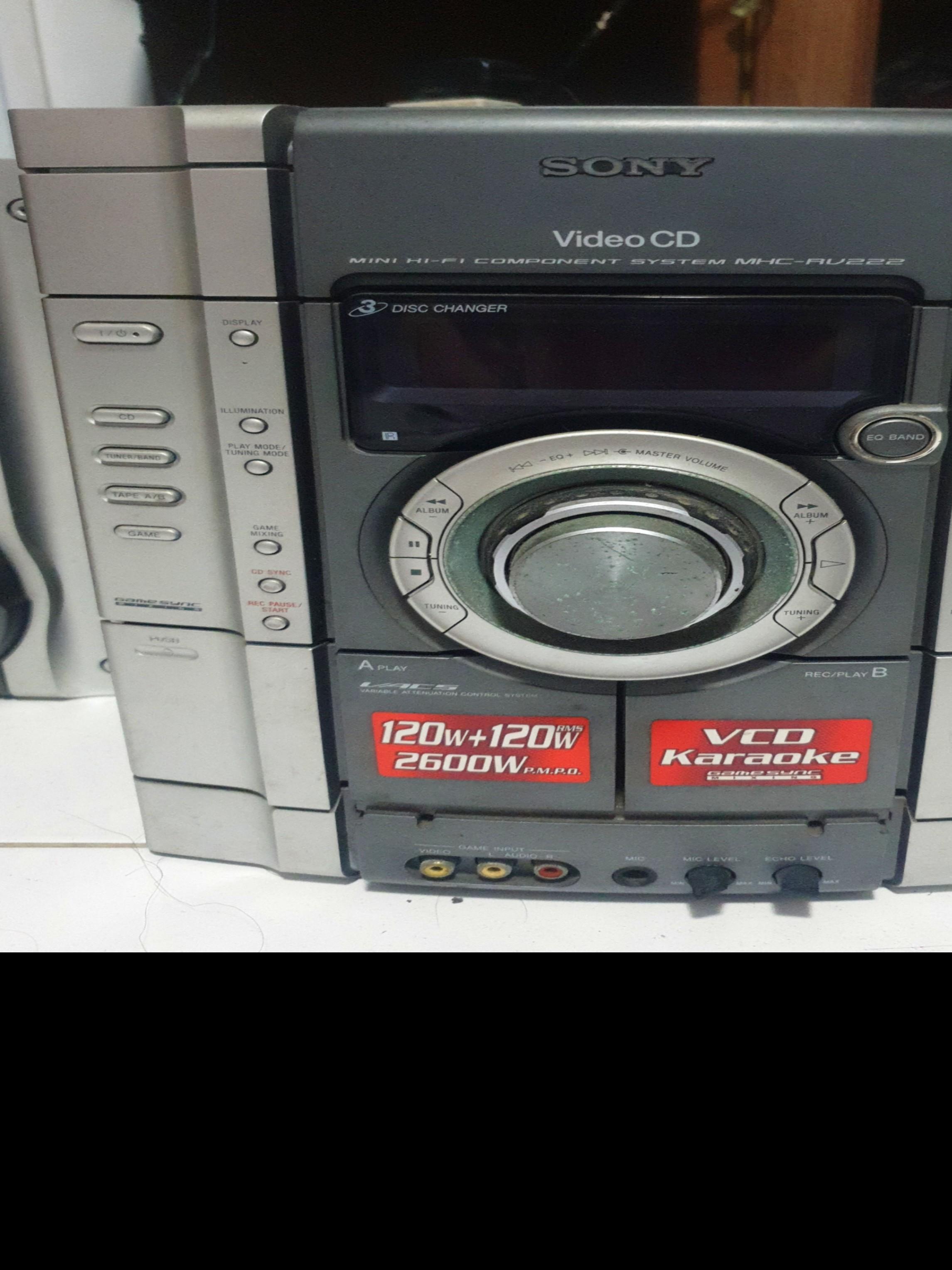 Sony Mini Compo set with 2 speakers. Home theatre system, Audio ...