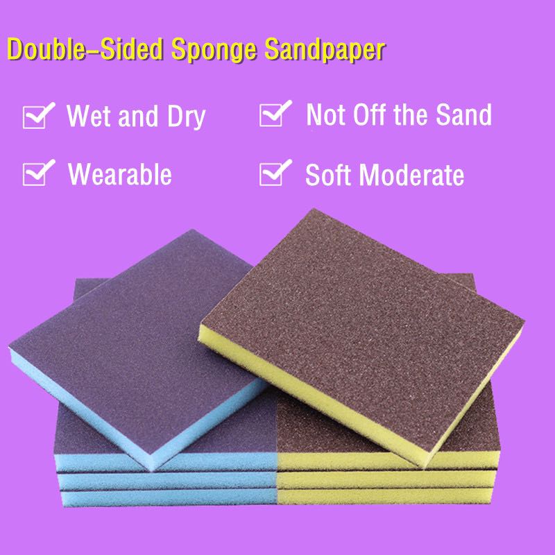 Sponge Double Sided Sand Paper, Furniture & Home Living, Home ...