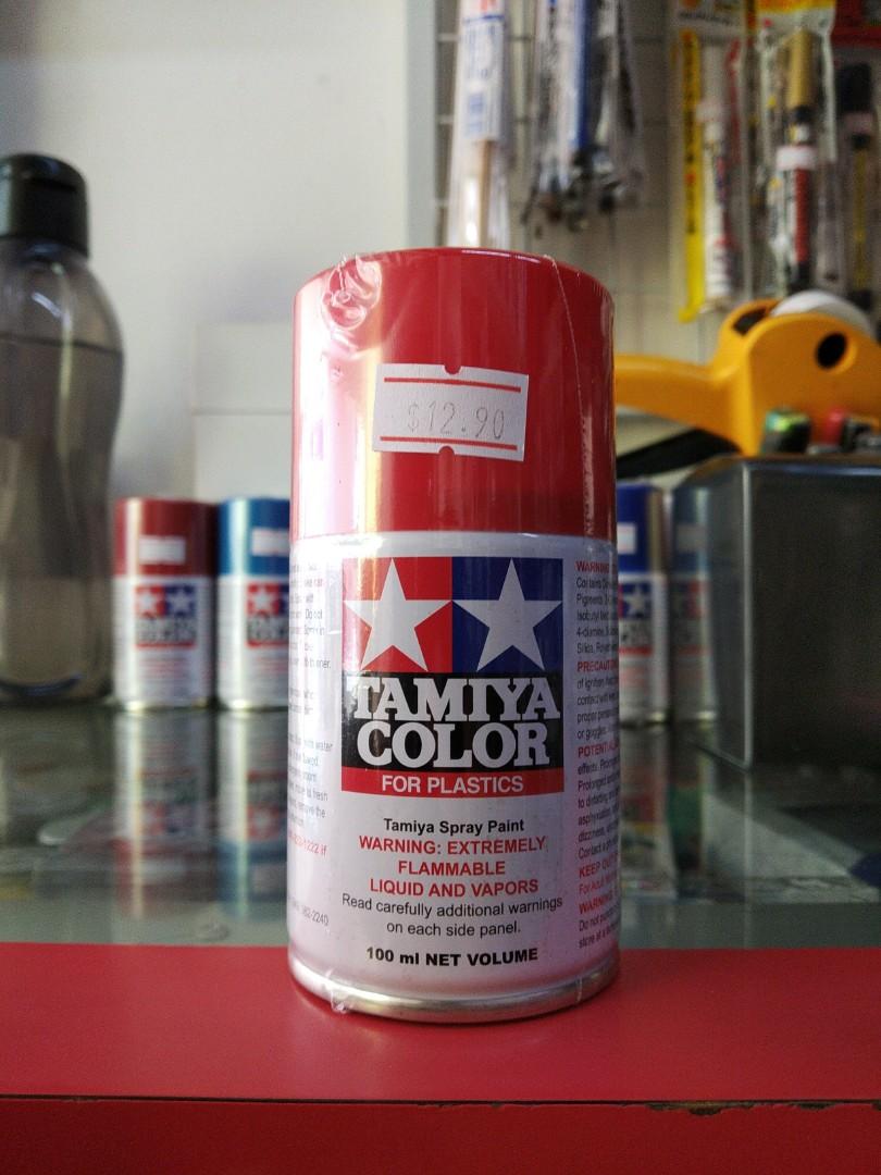 Tamiya TS-8 Italian Red Spray Paint For Plastic, Hobbies & Toys ...