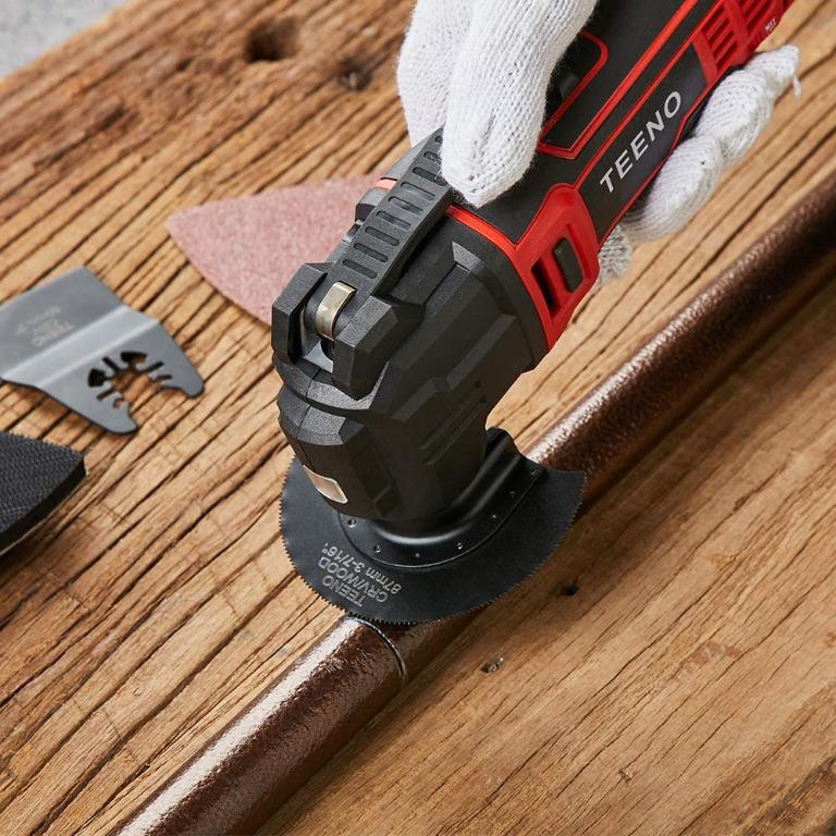TEENO 20V MAX Cordless Oscillating Tool Multi-Tool Kit with Variable ...
