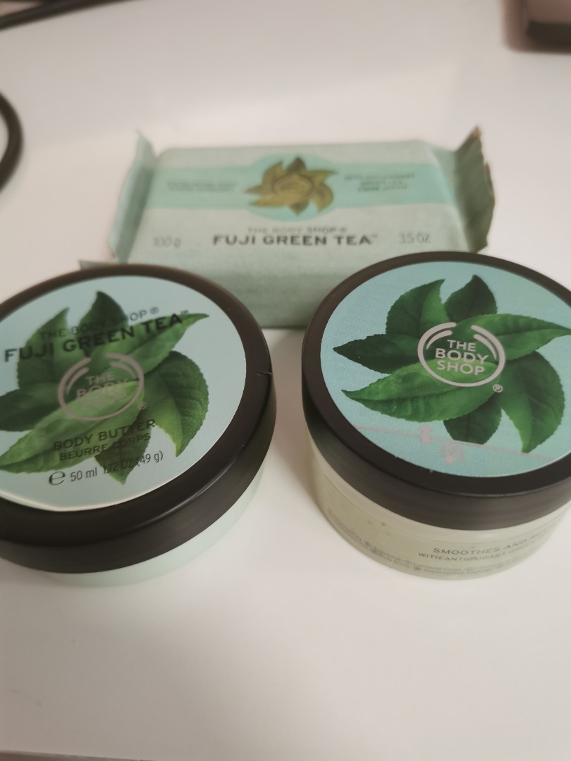 The Body Shop Fuji Green Tea set, Beauty & Personal Care, Bath & Body ...