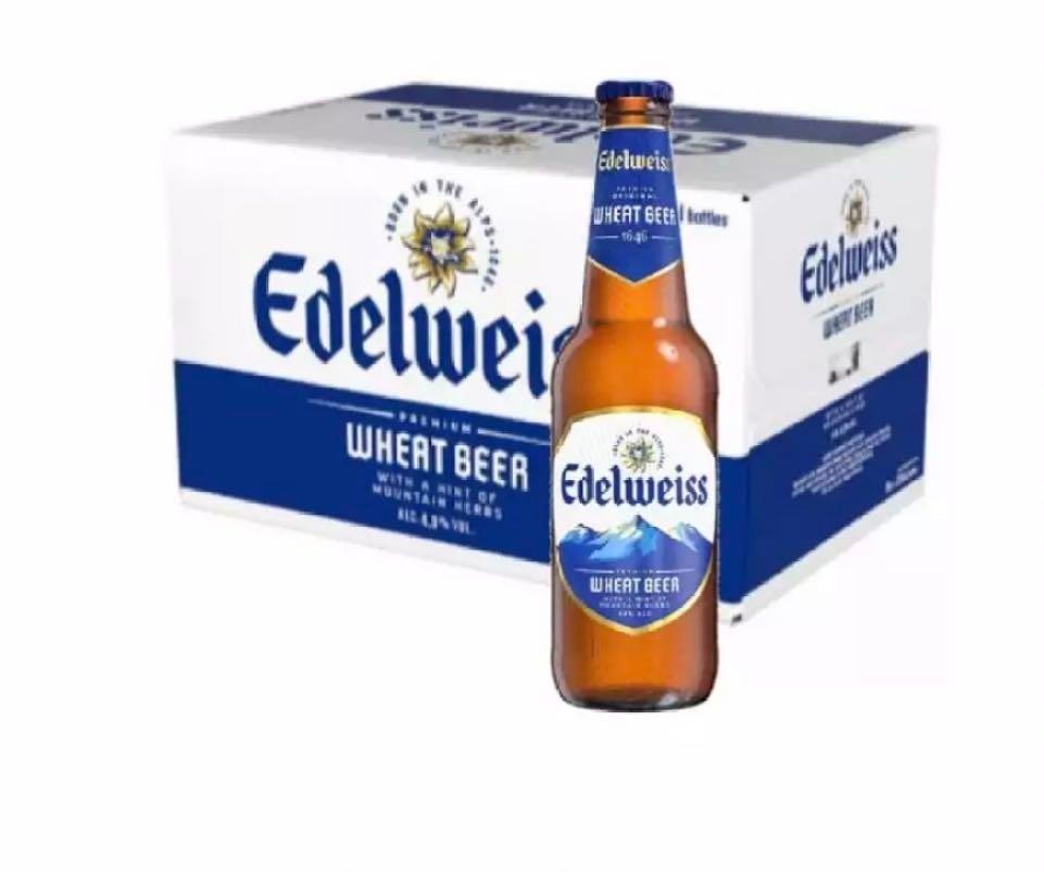 Edelweiss premium wheat beer, Food & Drinks, Alcoholic Beverages on ...