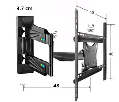 TV bracket single arm TV wall mounting full motion prims+, TV & Home ...