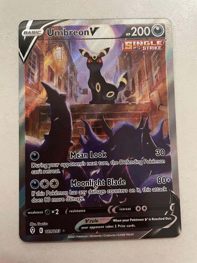 Umbreon V Alternate Full Art - Evolving Skies, Hobbies & Toys, Toys ...
