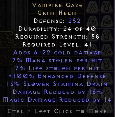 Vampire Gaze (Diablo 2:R - PC), Video Gaming, Gaming Accessories, In ...