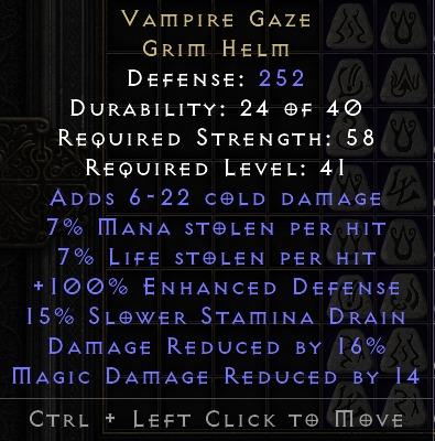 Vampire Gaze (Diablo 2:R - PC), Video Gaming, Gaming Accessories, In ...