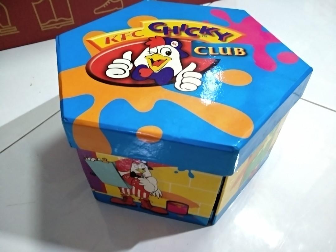 Very Old KFC Chicky Club Coloring Box, Hobbies & Toys, Memorabilia ...