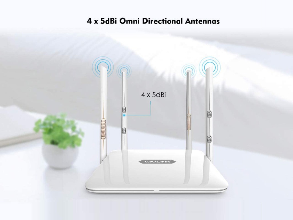 WAVLINK AERIAL G2 AC1200 Smart WiFi Router Dual Band Wireless Internet ...