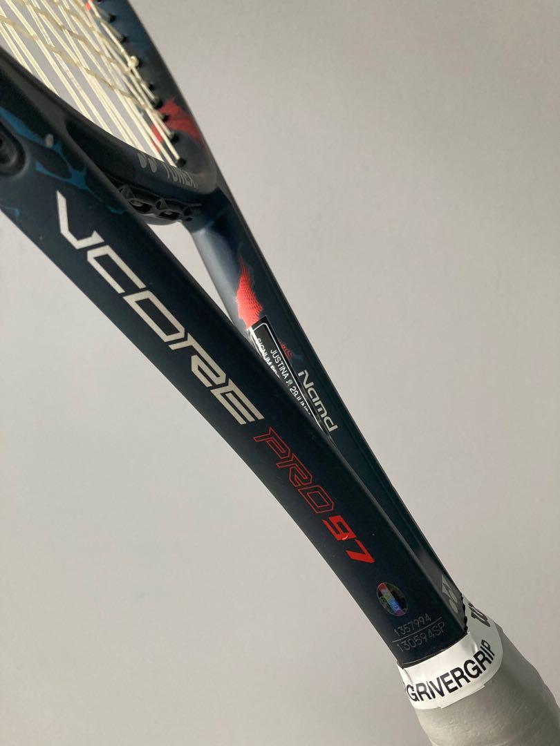 Yonex VCORE Pro 97 330g L2, leather grip, Sports Equipment, Sports ...