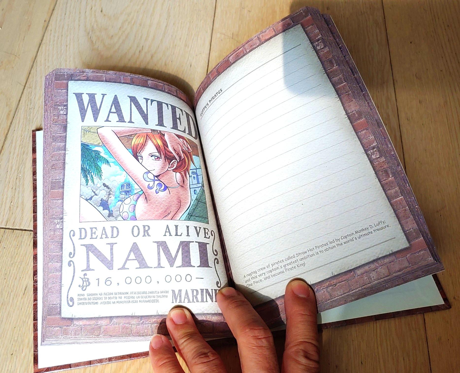 海賊王筆記簿 One Piece Note Book, 興趣及遊戲, 手作＆自家設計, 文具 - Carousell