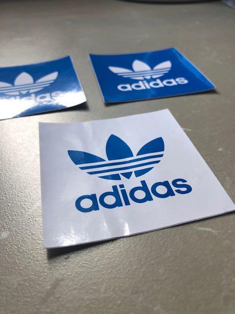 Authentic Adidas Logo Sticker, Hobbies & Toys, Stationery & Craft ...