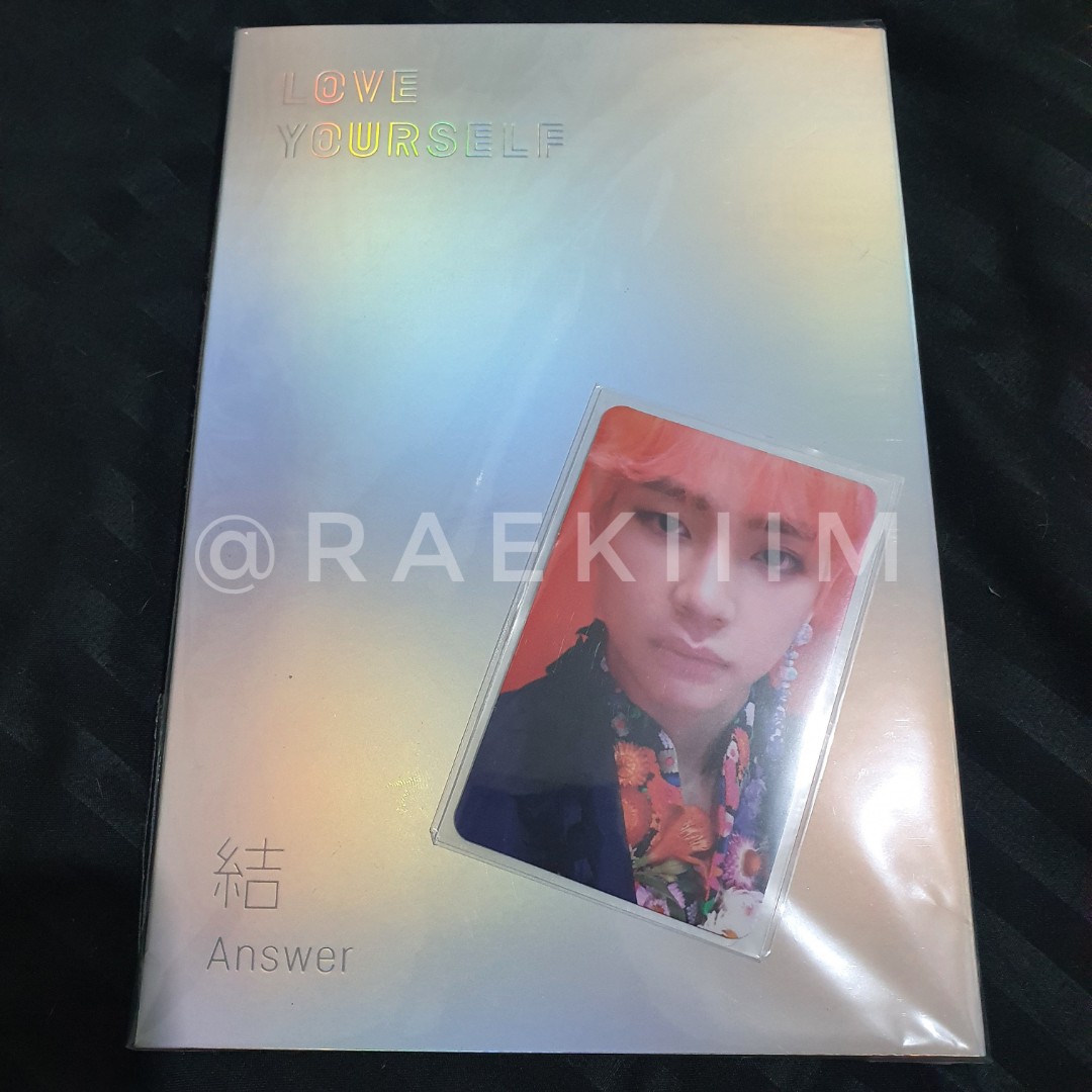 BTS Album LY Answer S with Taehyung PC, Hobbies & Toys, Memorabilia ...