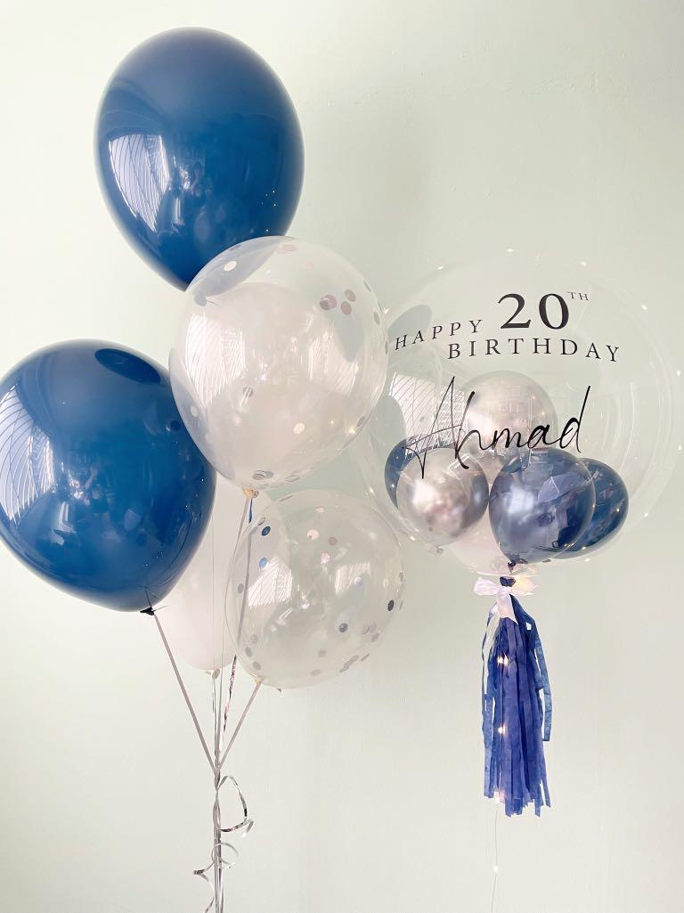 24" Bubble Balloon Customised Personalised BTS Jin, Suga, J-Hope, RM ...