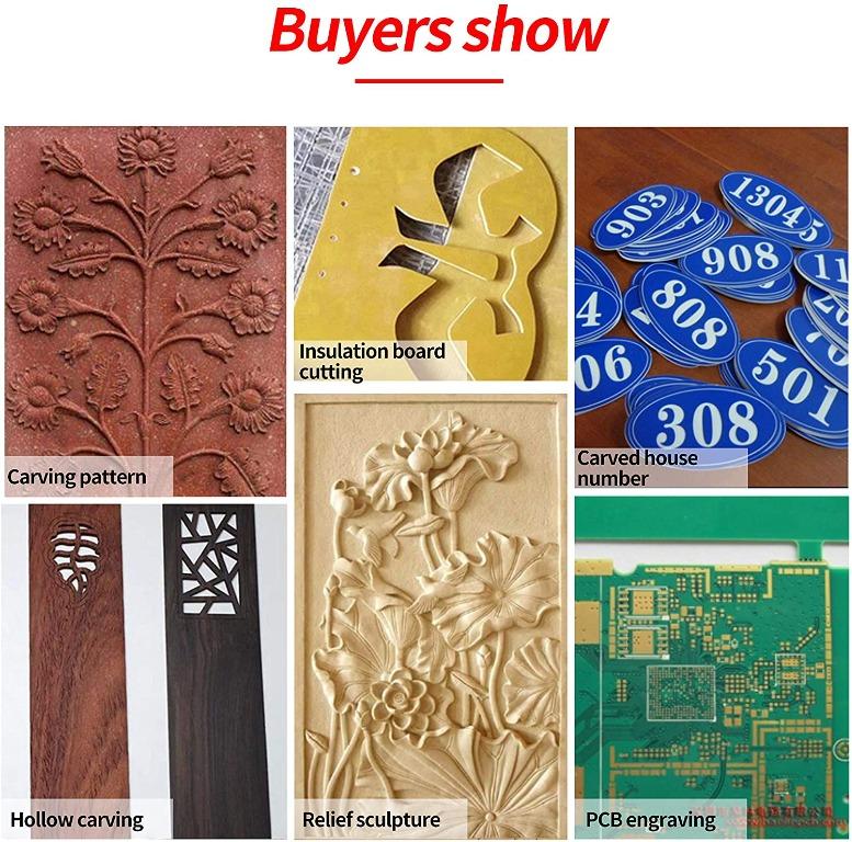 CNC 3018 Pro Max 3 Axis Desktop DIY Mini Wood Router Kit PCB PVC ...