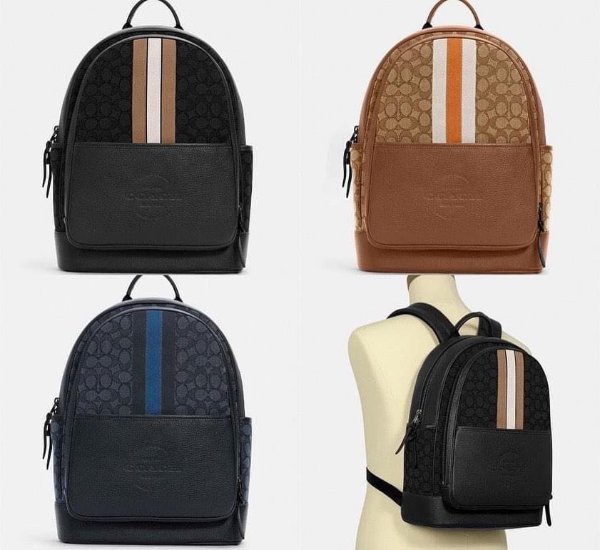 Coach Thompson Backpack in Signature Jacquard, Women's Fashion, Bags ...