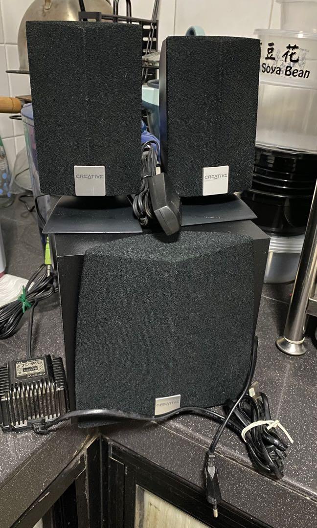 Creative inspire 2.1 2500 speaker with woofer, Audio, Soundbars ...