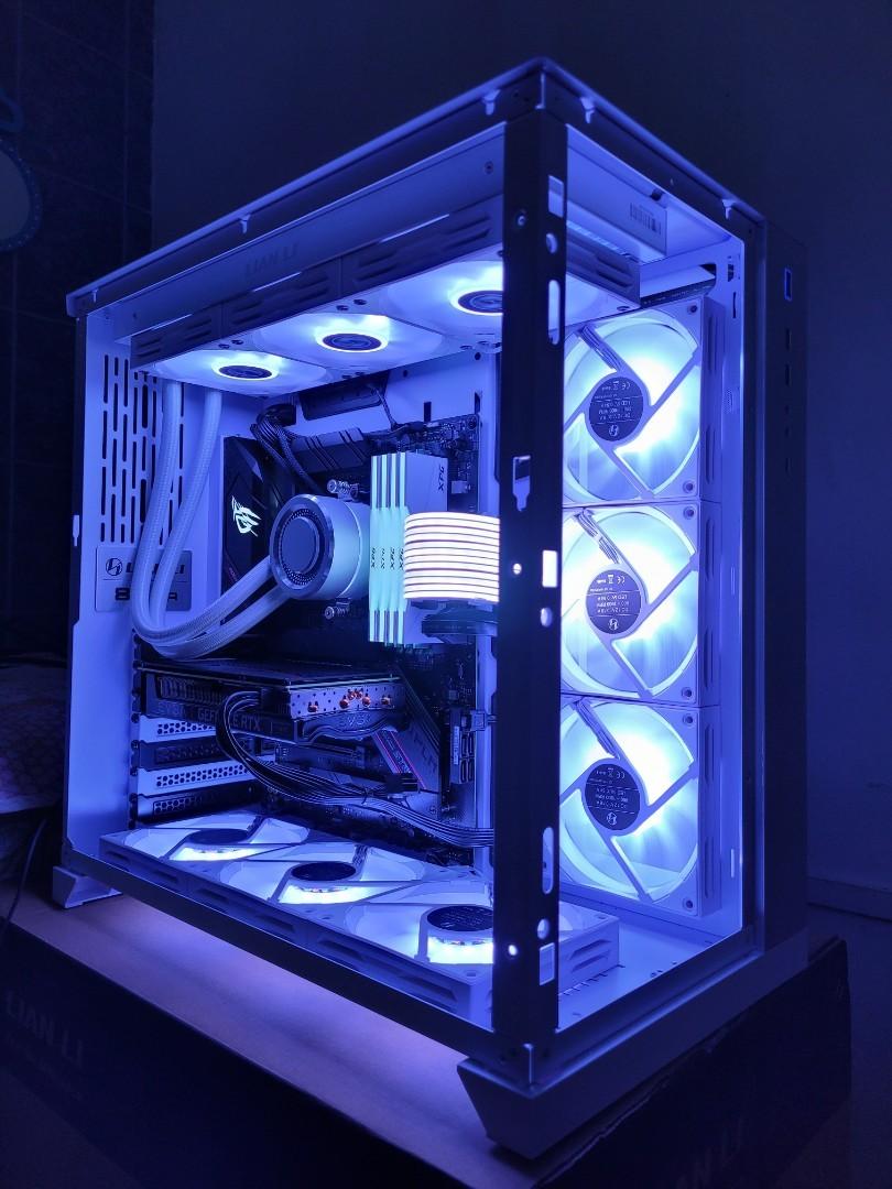 Custom PC building, Upgrading Lian Li RGB Strimmer, Computers & Tech ...