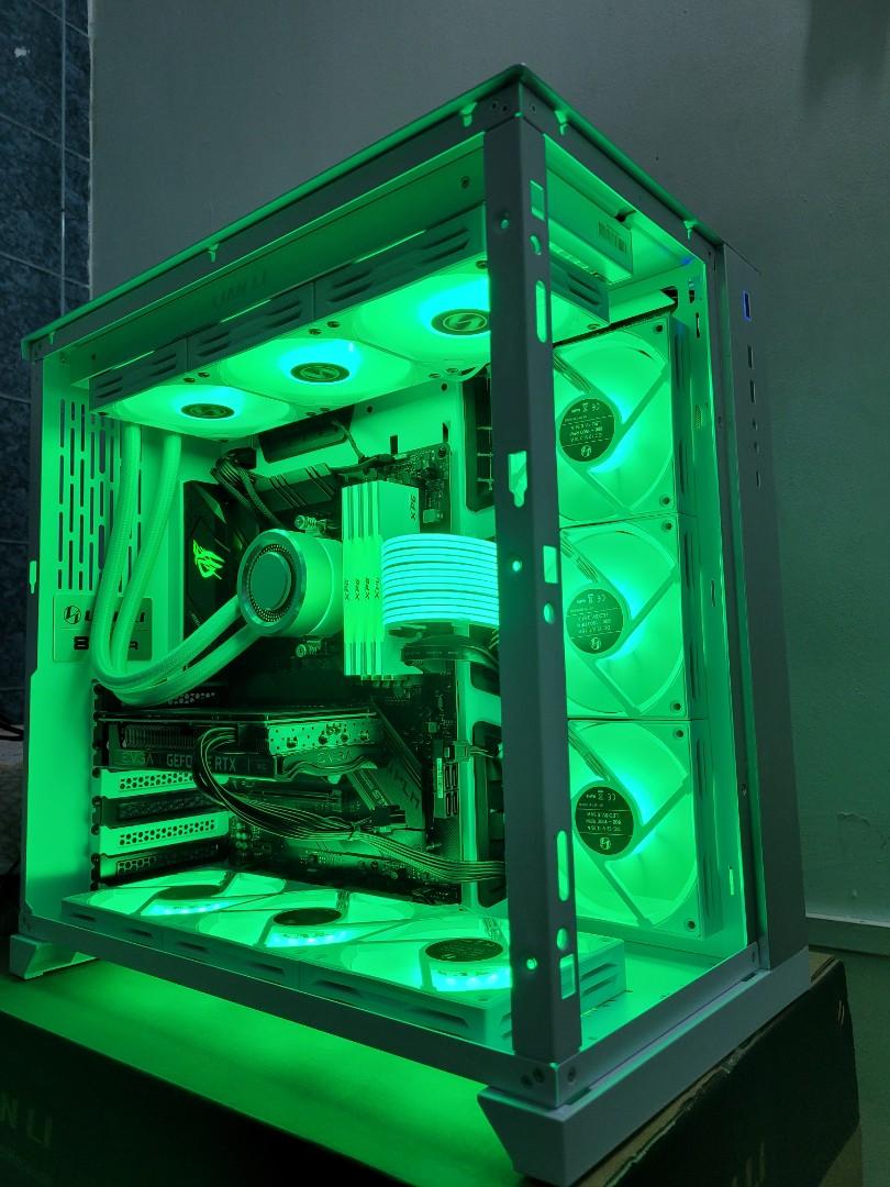 Custom PC building, Upgrading Lian Li RGB Strimmer, Computers & Tech ...