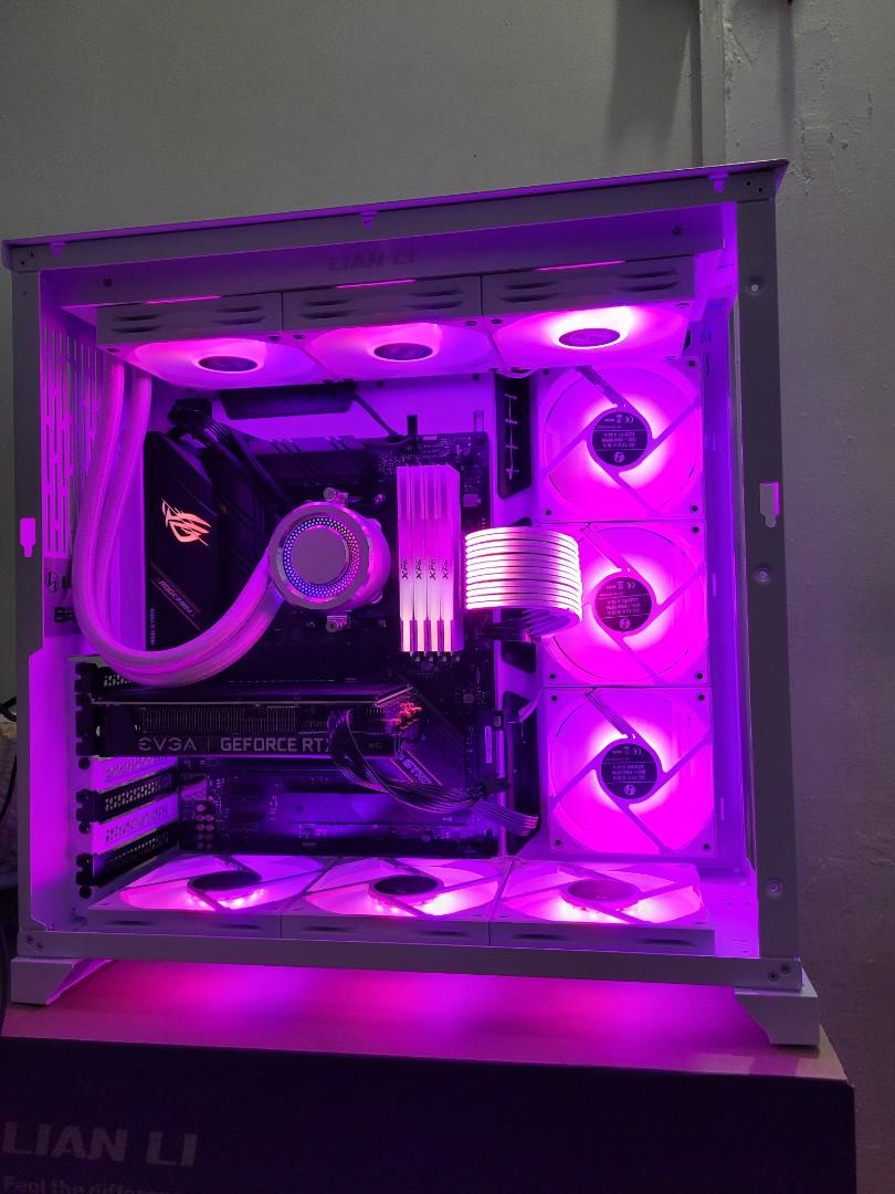 Custom PC building, Upgrading Lian Li RGB Strimmer, Computers & Tech ...