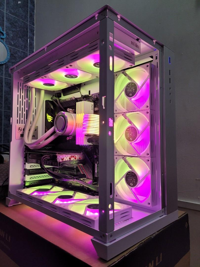 Custom PC building, Upgrading Lian Li RGB Strimmer, Computers & Tech ...