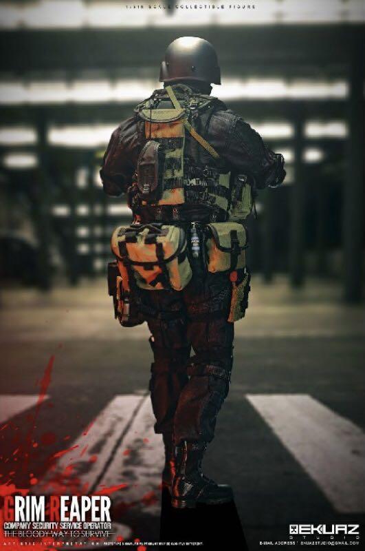 EKUAZ STUDIO 1/6 GRIM REAPER 死神 CSS 特種部隊 第四生還者 Resident Bio 生化部隊 玩具 EKS05 vgm mms Action Figure ...