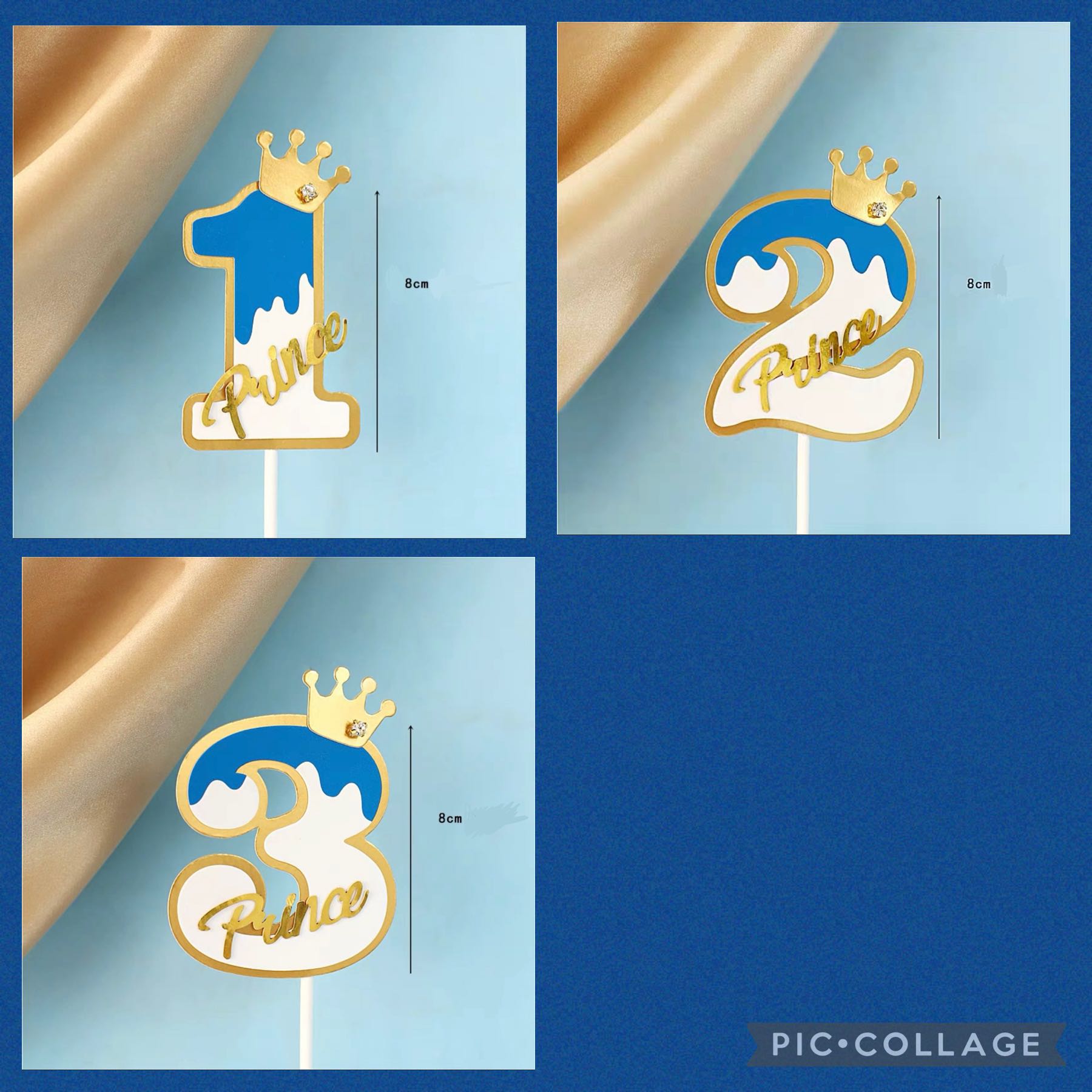 Generic prince number cake toppers/ DIY Cake Deco - #1, #2, #3, Hobbies ...