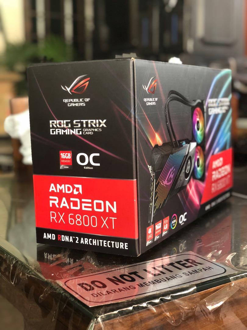 GPU ASUS ROG STRIX RX6800 XT NEW SEAL !!, Computers & Tech, Parts ...