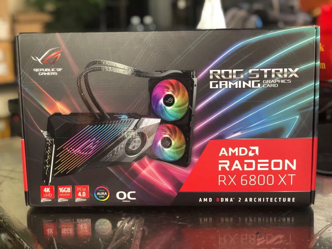 GPU ASUS ROG STRIX RX6800 XT NEW SEAL !!, Computers & Tech, Parts ...