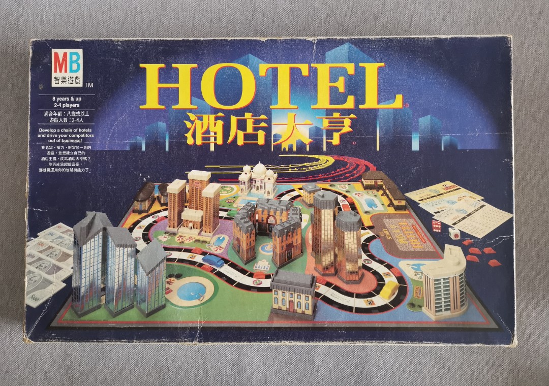 Highly collectible hotel mb board game made in New Zealand complete ...