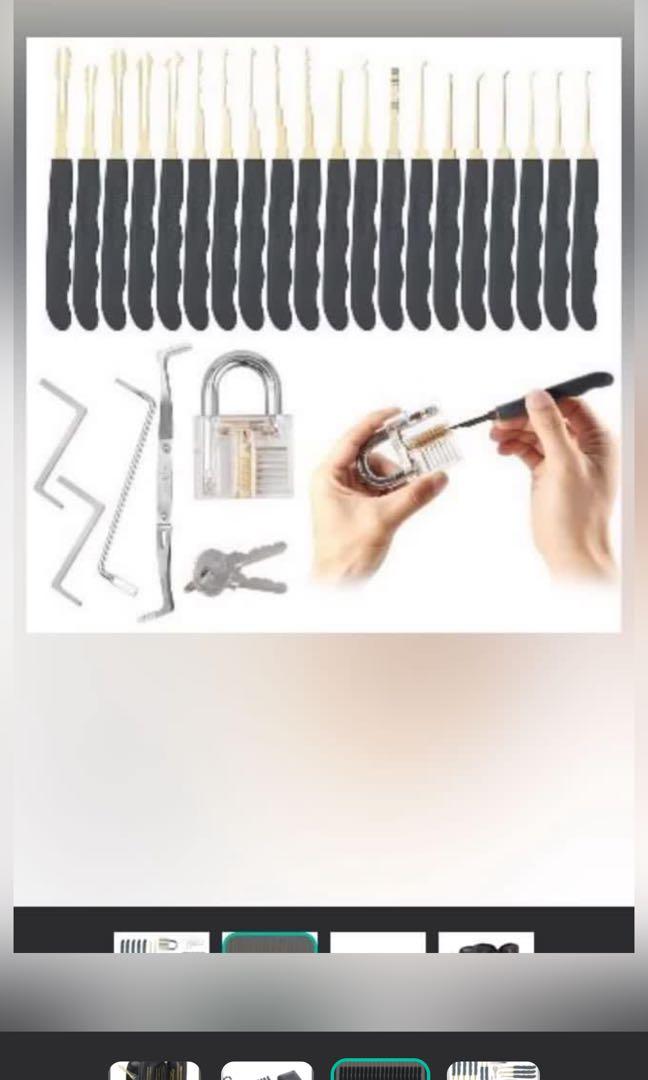 Hook Lock Pick Set Key Cutaway Practice, Hobbies & Toys, Stationery ...