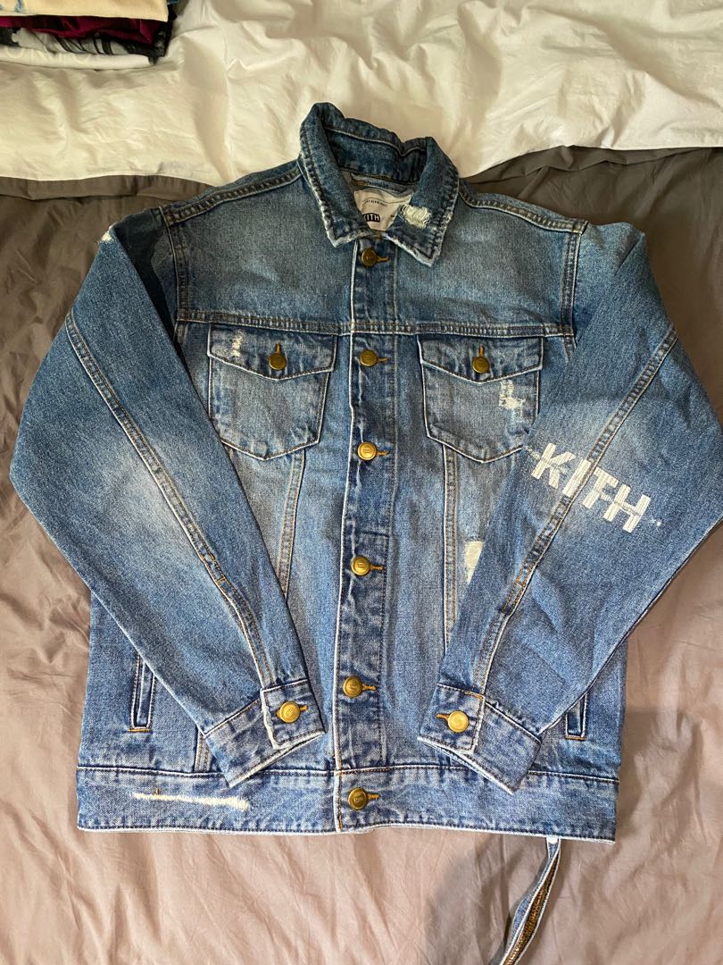 kith denim jacket, Men's Fashion, Coats, Jackets and Outerwear on Carousell