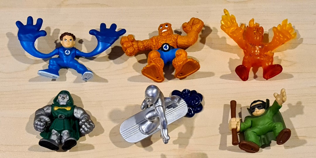 MARVEL SUPER HERO SQUAD : FANTASTIC FOUR SET (6 PIECES), Hobbies & Toys ...