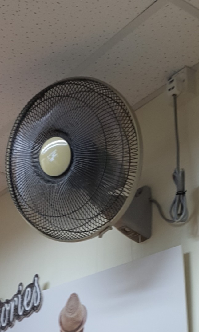 Mitsubishi Wall Mount Pull String Fan, Furniture & Home Living ...