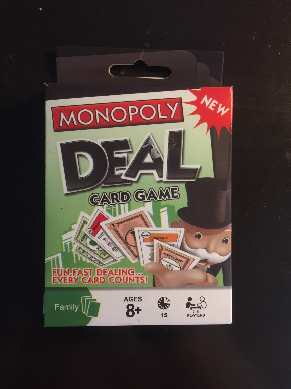 Monopoly Deal Card Game with 108 Deal Cards and Instructions, Hobbies ...