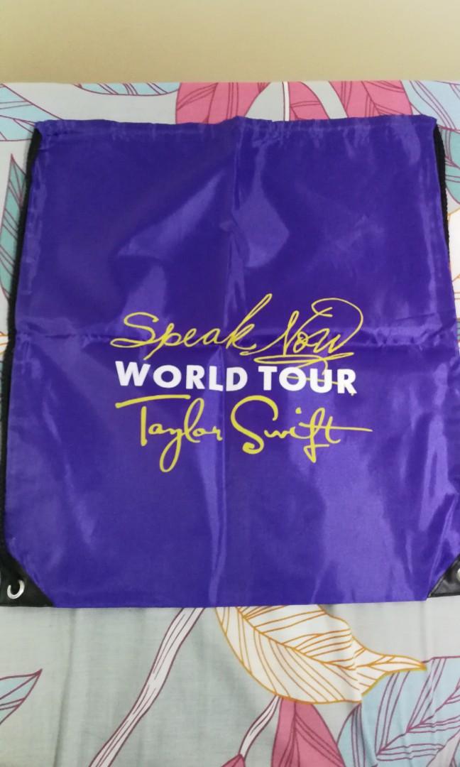 Official Taylor Swift Drawstring Bags Set, Hobbies & Toys, Memorabilia ...
