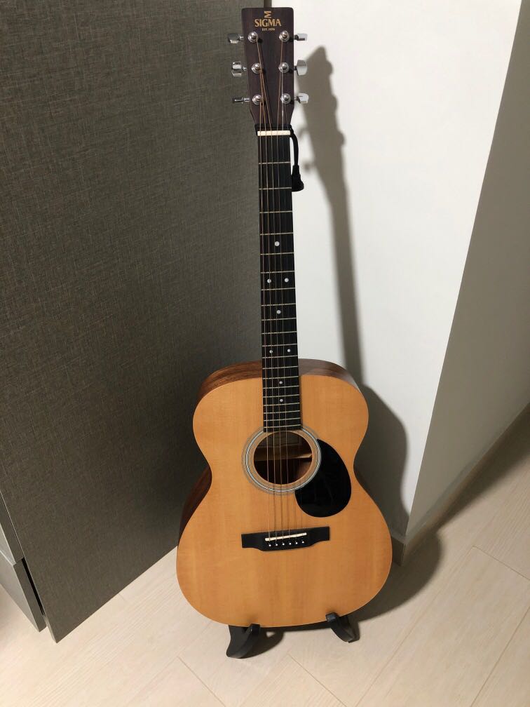 Sigma OMM-ST Acoustic Guitar, Hobbies & Toys, Music & Media, Musical ...