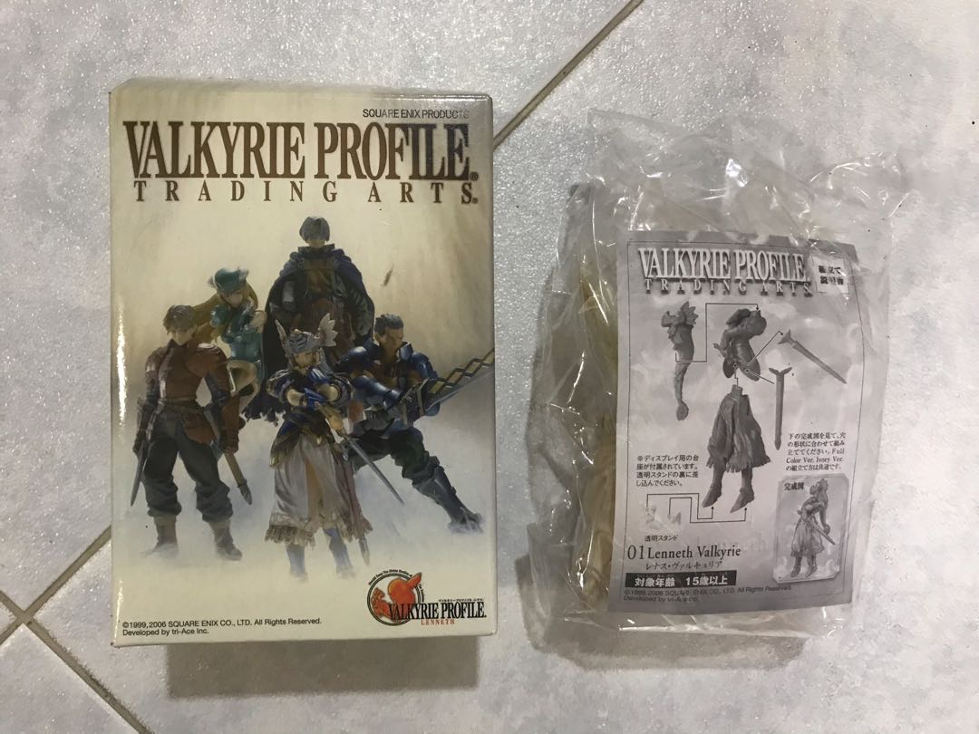 SQUARE ENIX VALKYRIE PROFILE TRADING ART 盒蛋 Lenneth Valkyrie 象牙色, 興趣及遊戲 ...
