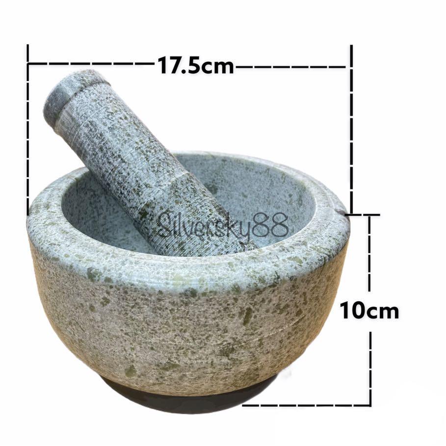 Stone pounder mortar and pestle hand pound chilli herbs spice ...
