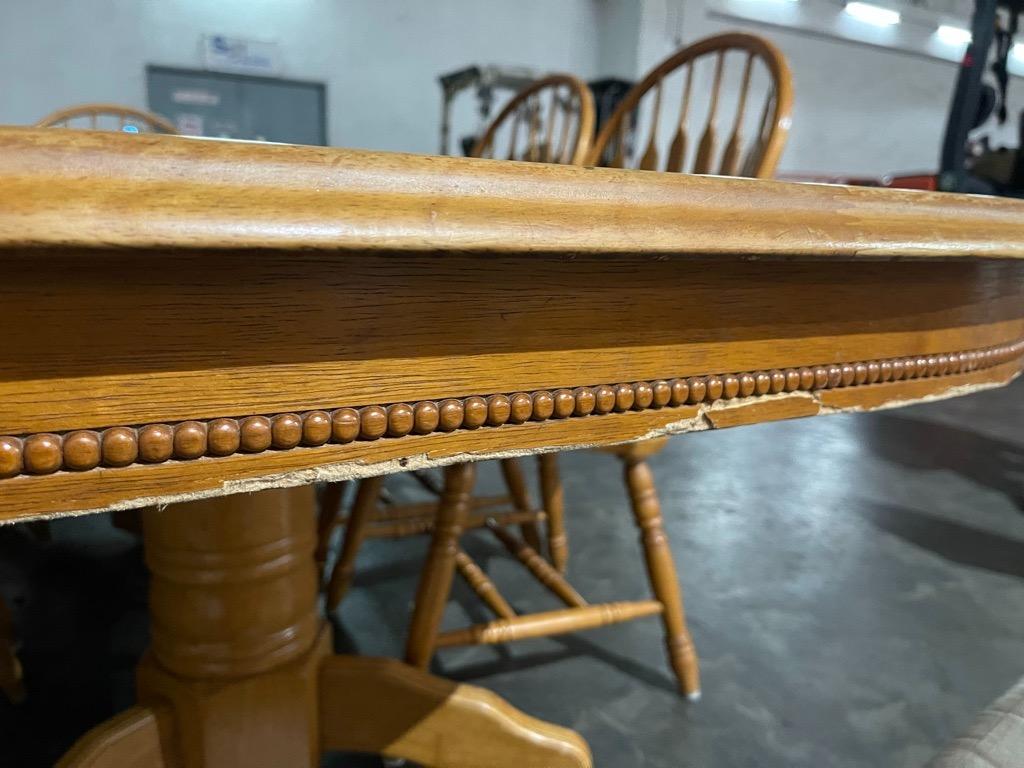 **CLEARANCE** STUNNING Solid Wood Extendable Dining Table & 6 Dining ...