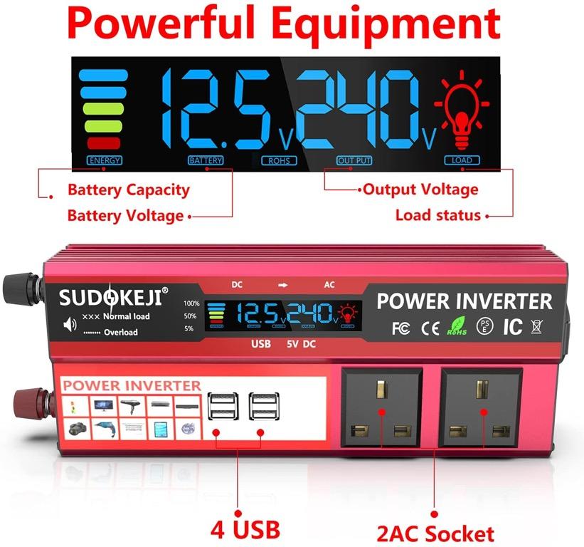 Car cigarette lighter socket 12v to 240v ac inverter store