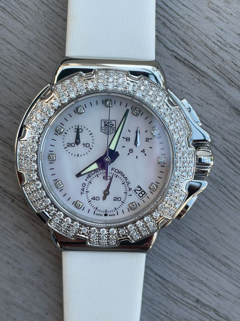 Tag Heuer Diamond Watch, Luxury, Watches on Carousell