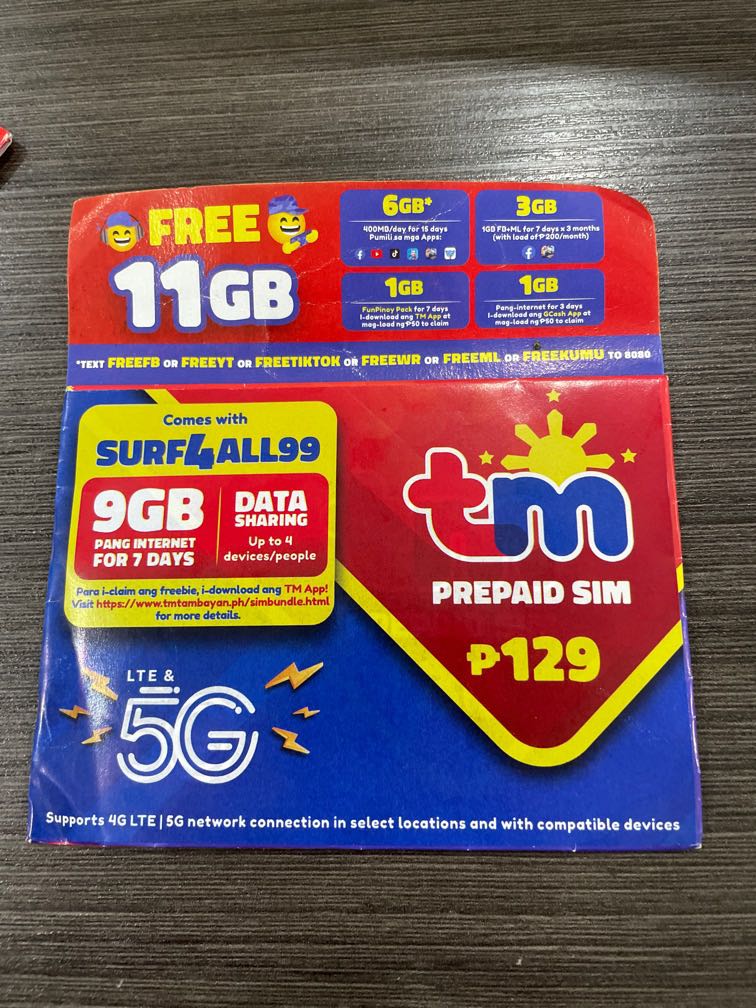 TM SIM Loaded With SURF4ALL99, Mobile Phones & Gadgets, Mobile & Gadget ...