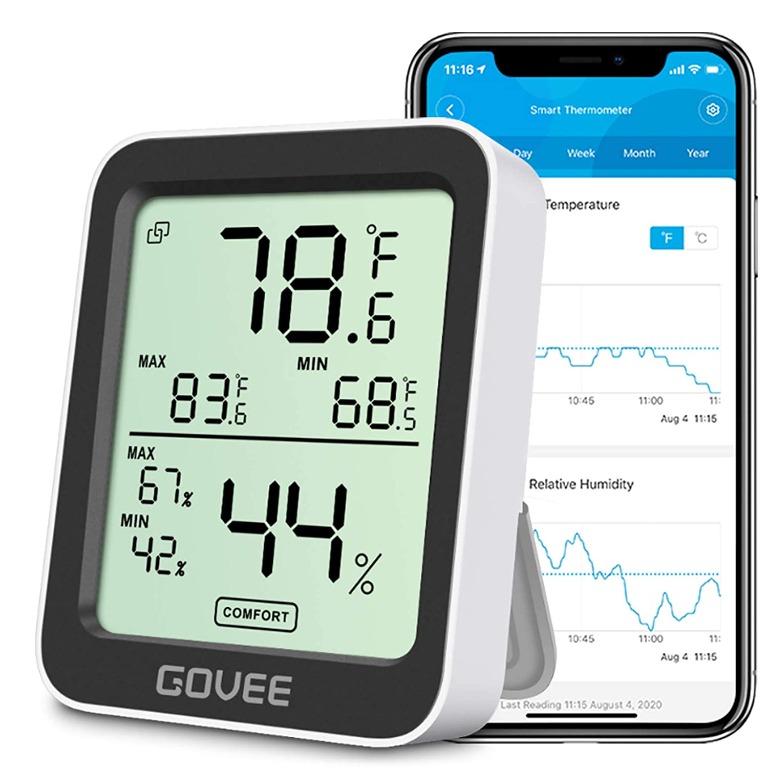 11546) Govee Bluetooth Digital Hygrometer Indoor Thermometer, Room ...