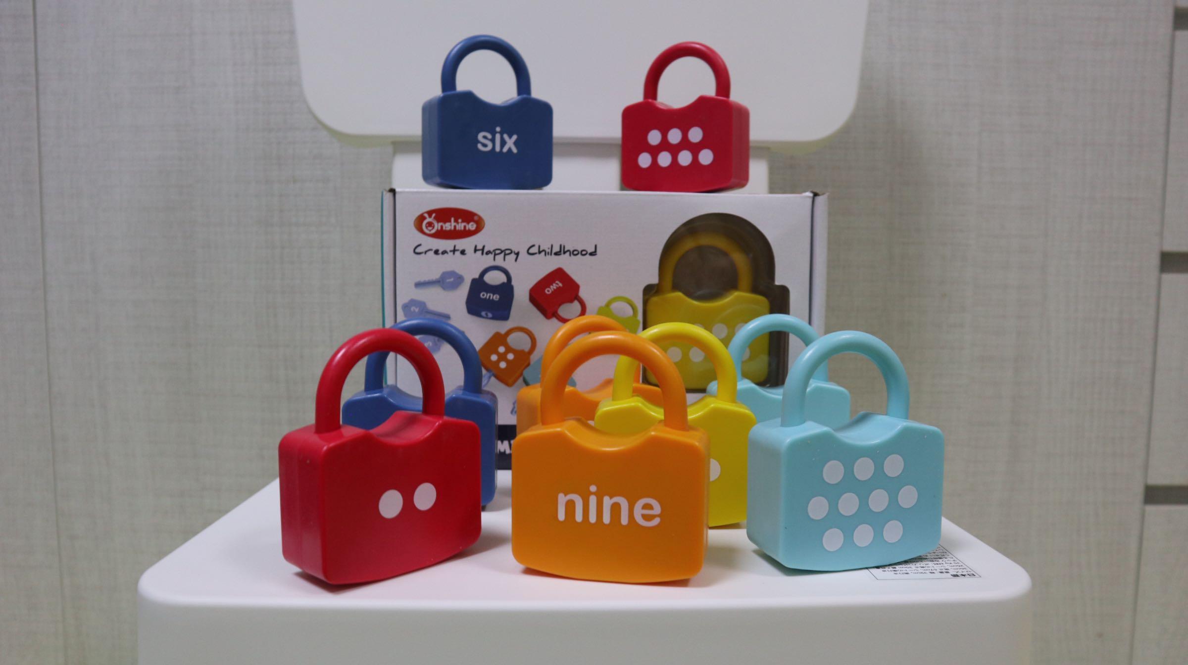 20 PCs Early Learning Padlocks Set Numbers Lock and Keys Educational ...