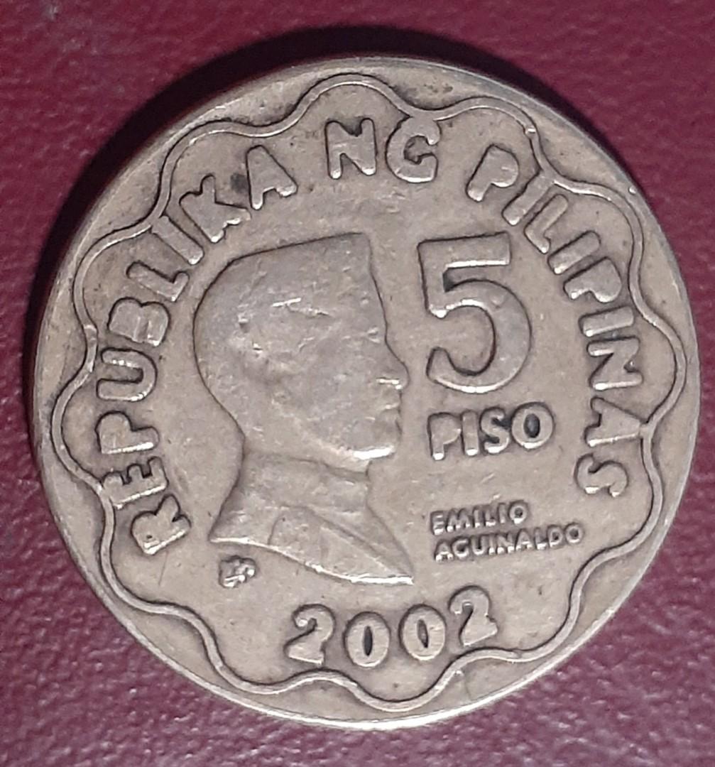 5 Peso BSP 2002 ERROR COIN, Hobbies & Toys, Memorabilia & Collectibles ...