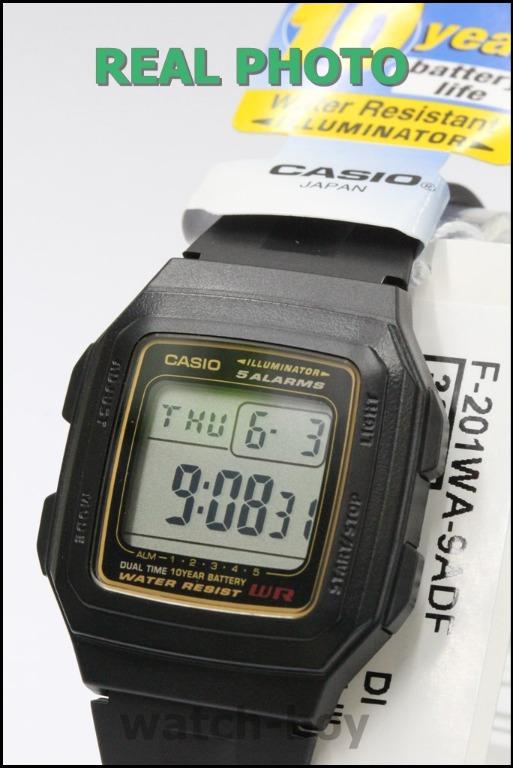 黑色 F-201WA-9A F201WA-9A 深水埗 有門市全新正貨 1年保養 CASIO 錶 卡西歐 手錶 男裝 女裝 35453, 男裝, 手錶及配件, 手錶 - Carousell