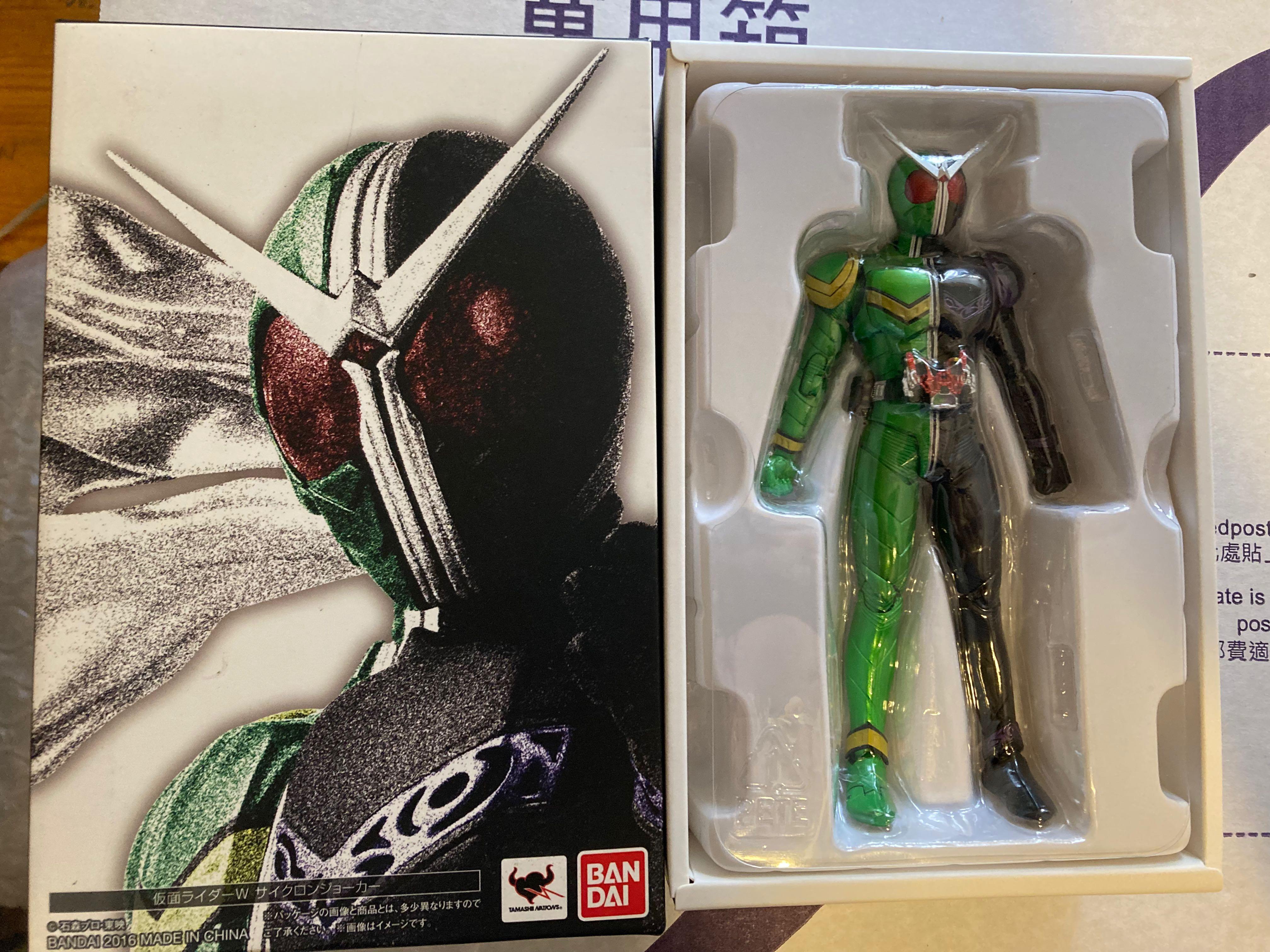 幪面超人 SHF 真骨彫 真骨雕 W cyclone joker W cj, 興趣及遊戲, 玩具 & 遊戲類 - Carousell