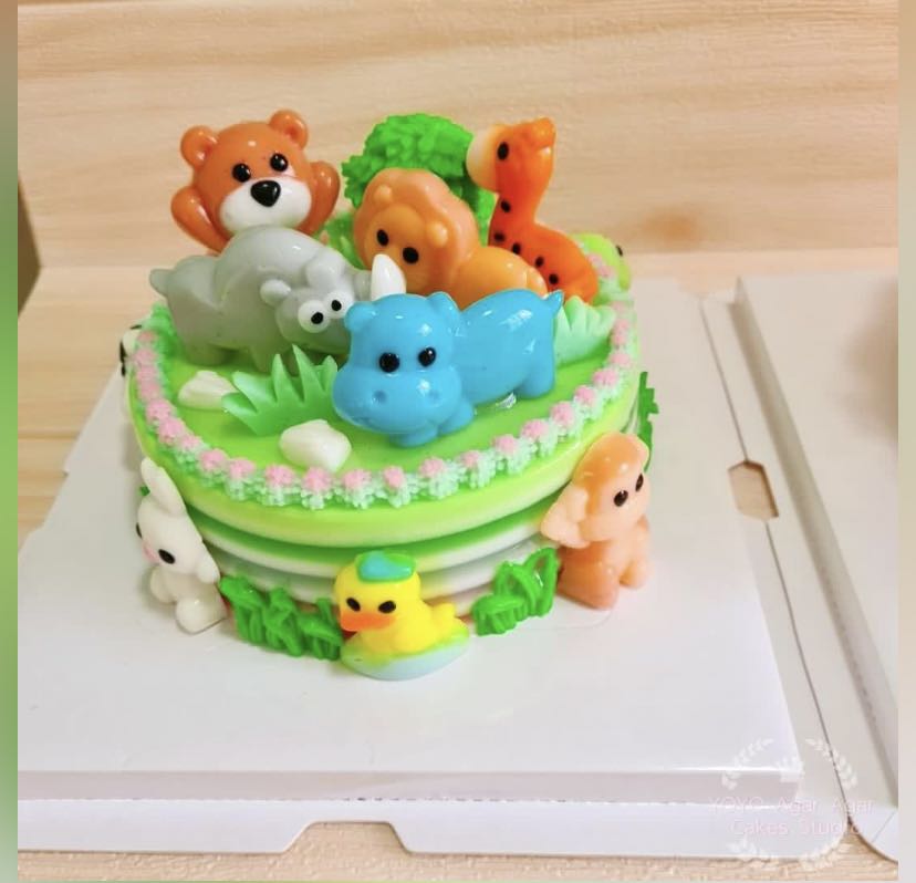 Animal Agar Agar Cake, Food & Drinks, Homemade Bakes on Carousell