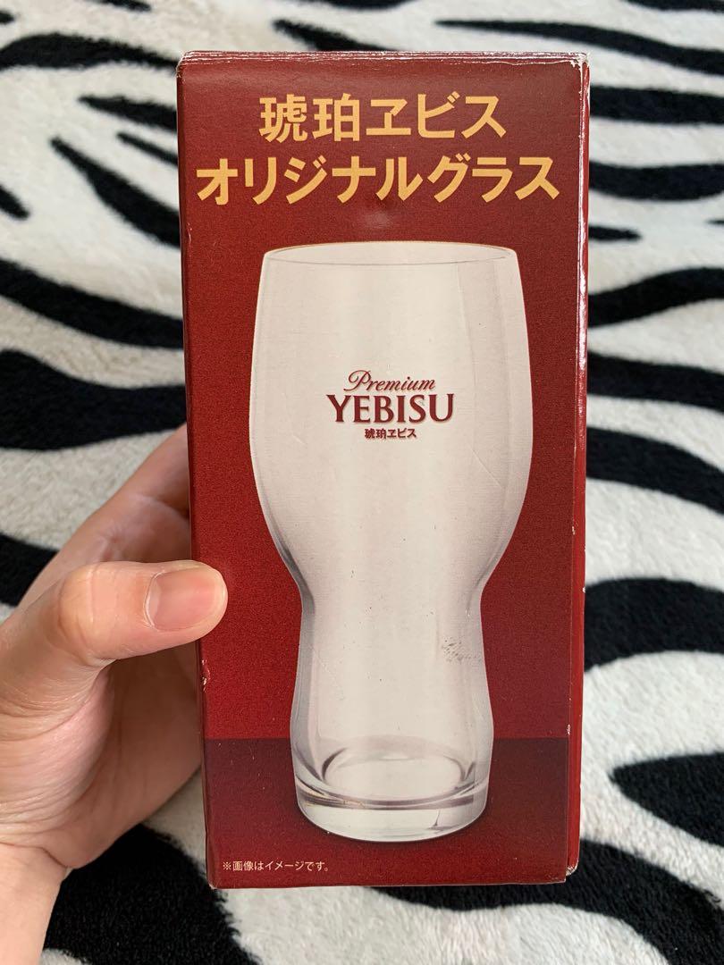 Beer Glass Premium Yebisu, Furniture & Home Living, Kitchenware ...
