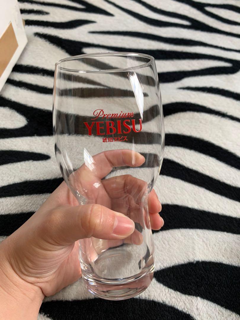 Beer Glass Premium Yebisu, Furniture & Home Living, Kitchenware ...